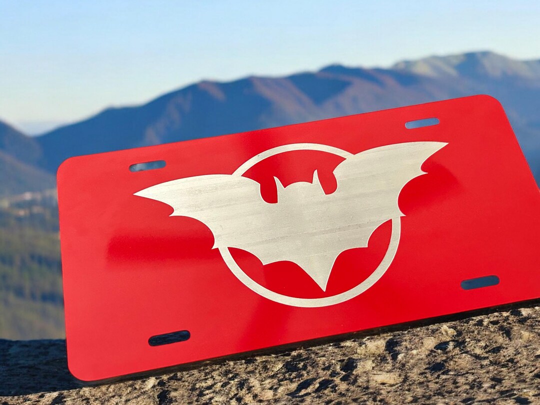 Bat License Plate: Custom Vanity Plate, Car Accessories - Etsy