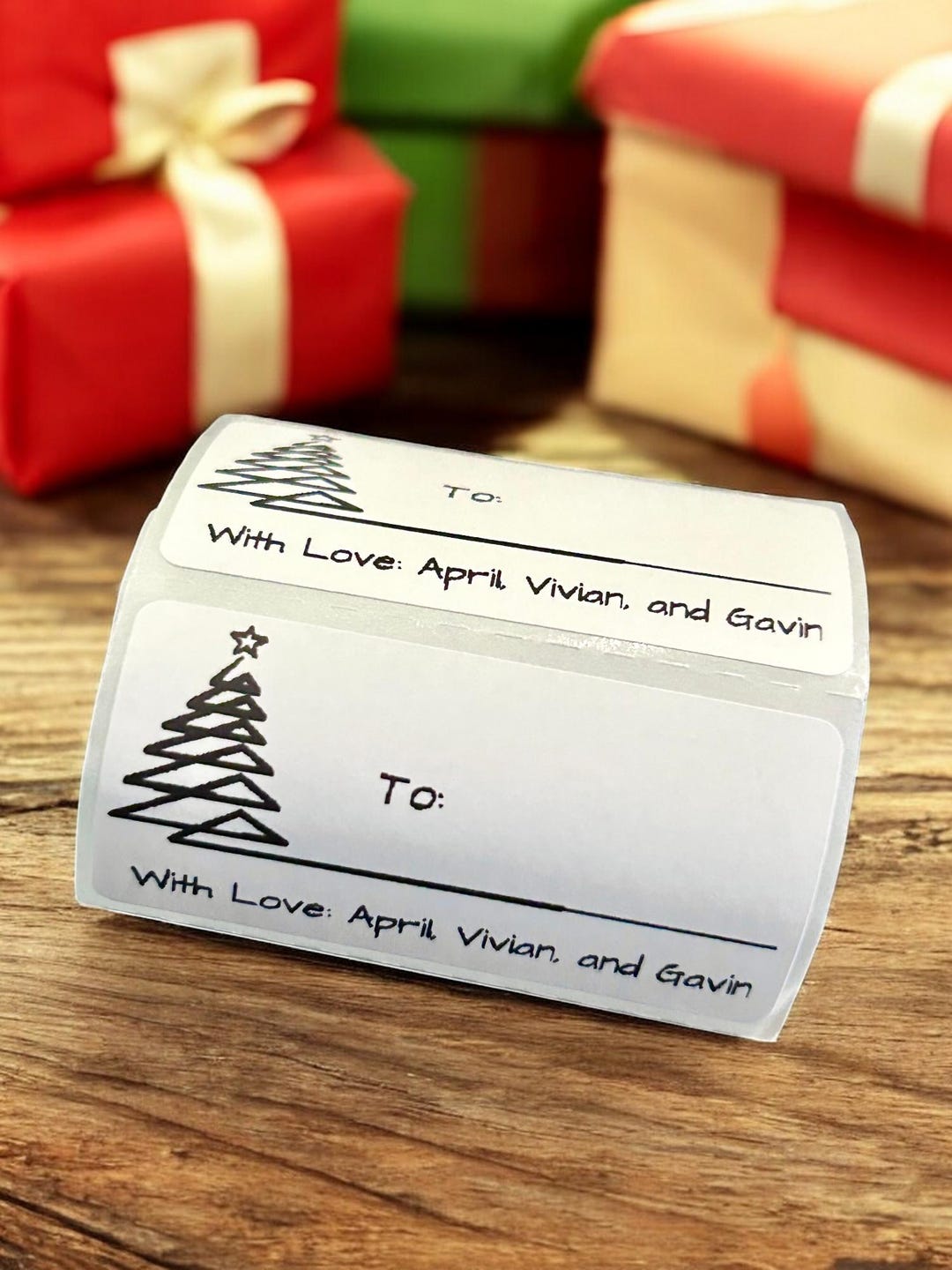 Personalized Labels, Custom Stickers, Christmas Labels, Christmas ...