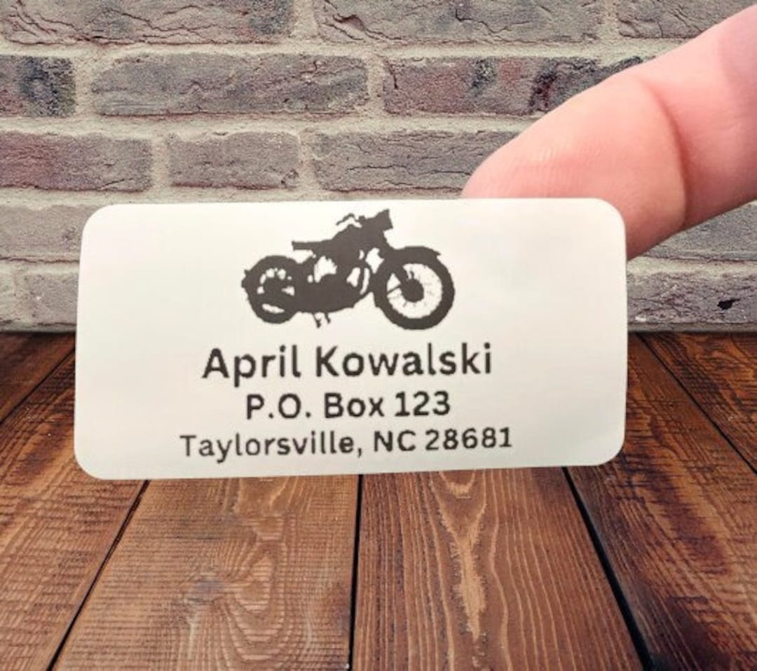 Motorcycle, Biker, Motorcycle Wedding, Personalized Address Labels ...