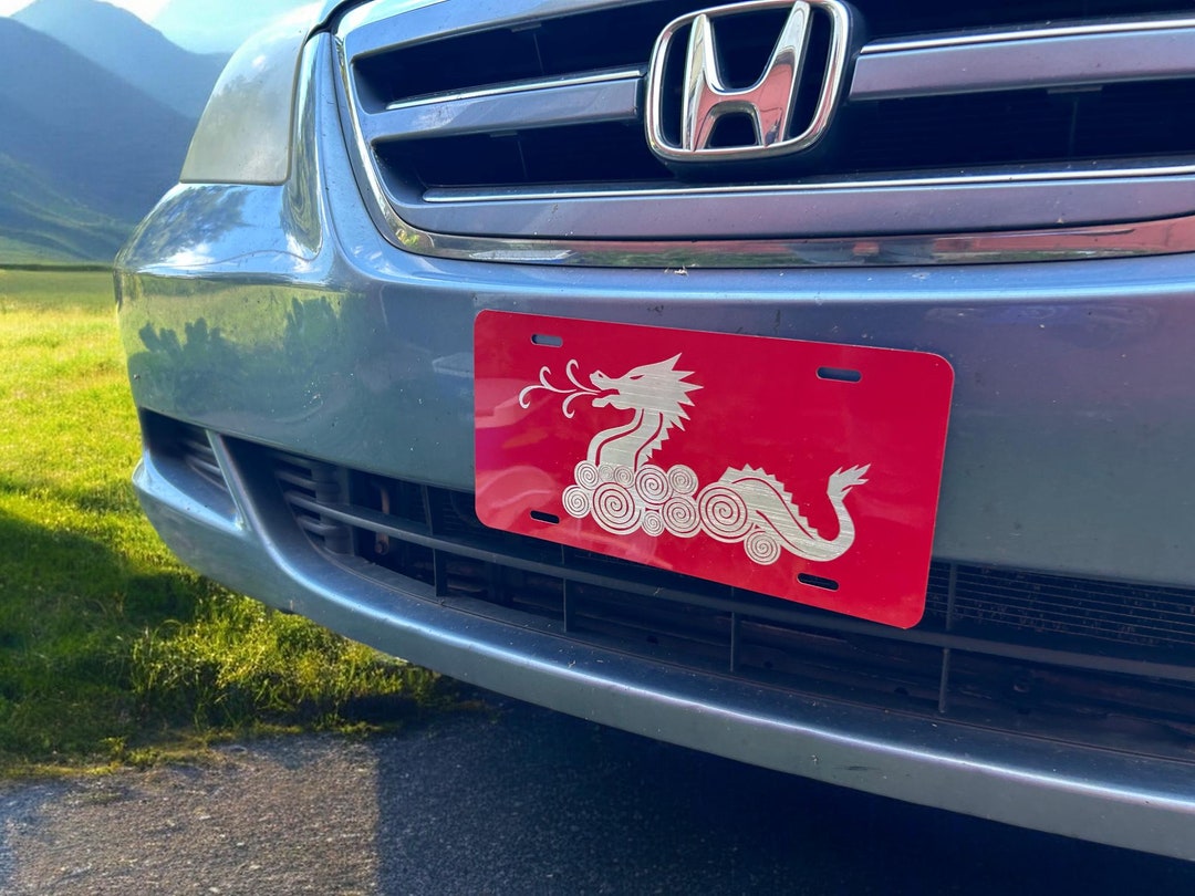 Custom Dragon License Plate: Personalized Car Tag - Etsy