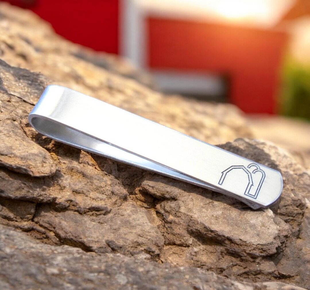 Personalized Farm Tie Clip: Engraved Farmer Gift - Etsy