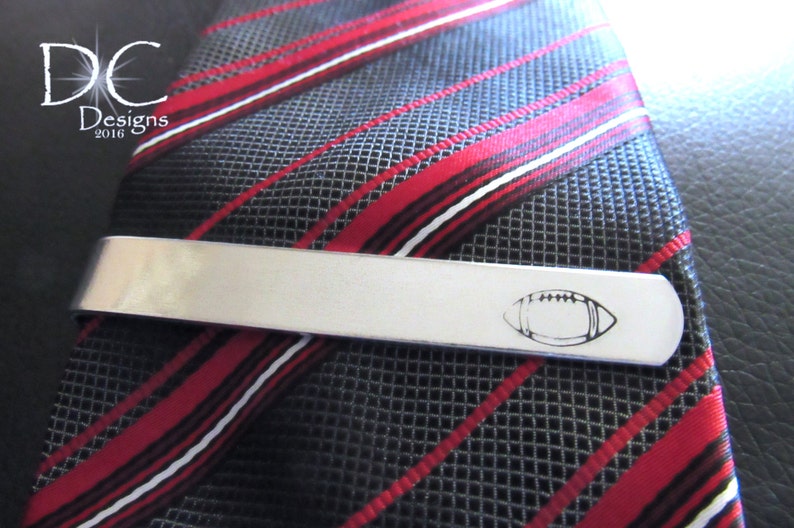 Football Wedding, Football Player, Football Coach, Engraved Tie Clip ...