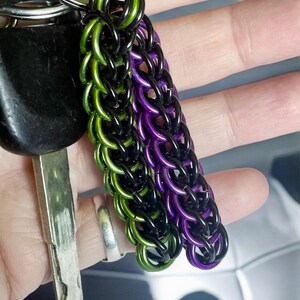 Chainmail Keychain, Fidget Keychain, Handmade Keychain, Metal Chainmail ...