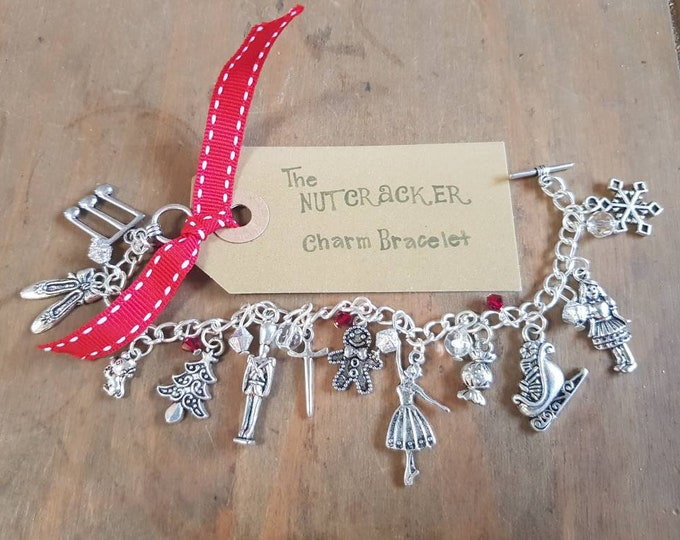 Nutcracker Charm Bracelet, Nutcracker Ballet Charm Bracelet, Nutcracker ...