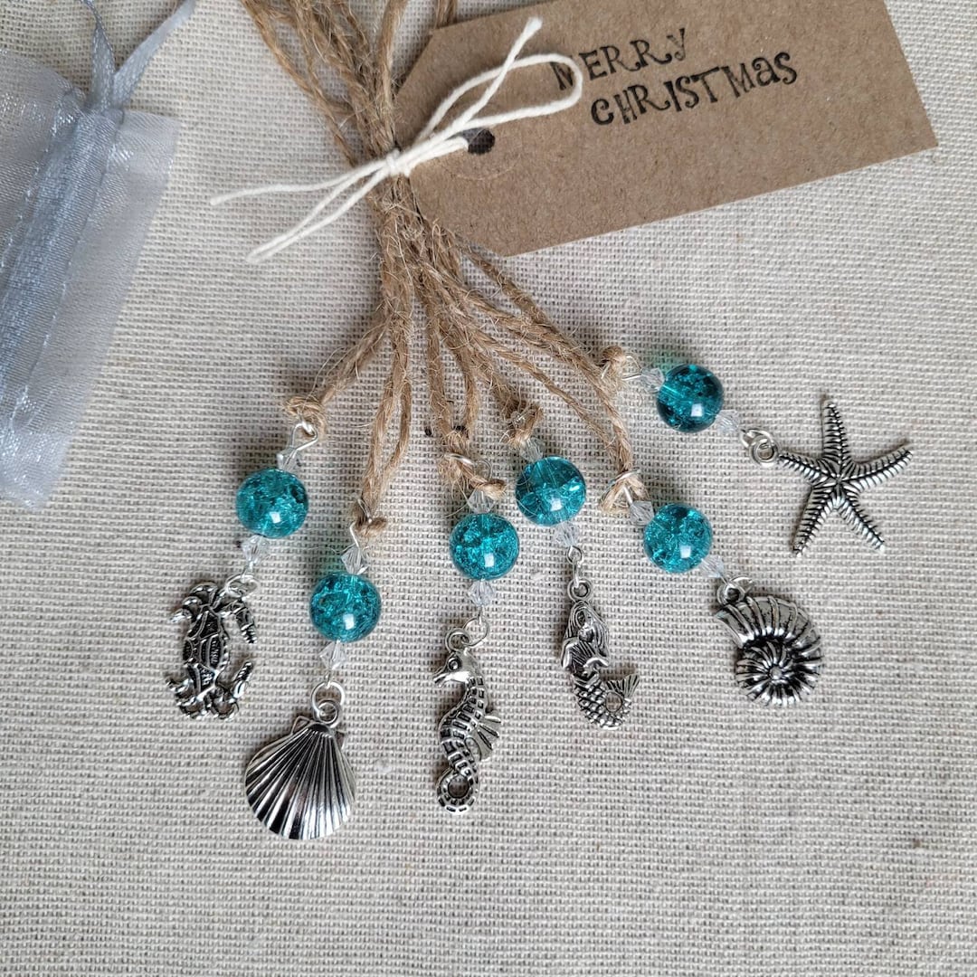 Beach Christmas Tree Decorations, Beach Theme Decorations, Small Beach ...