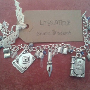 Literature Inspired Charm Bracelet - Etsy