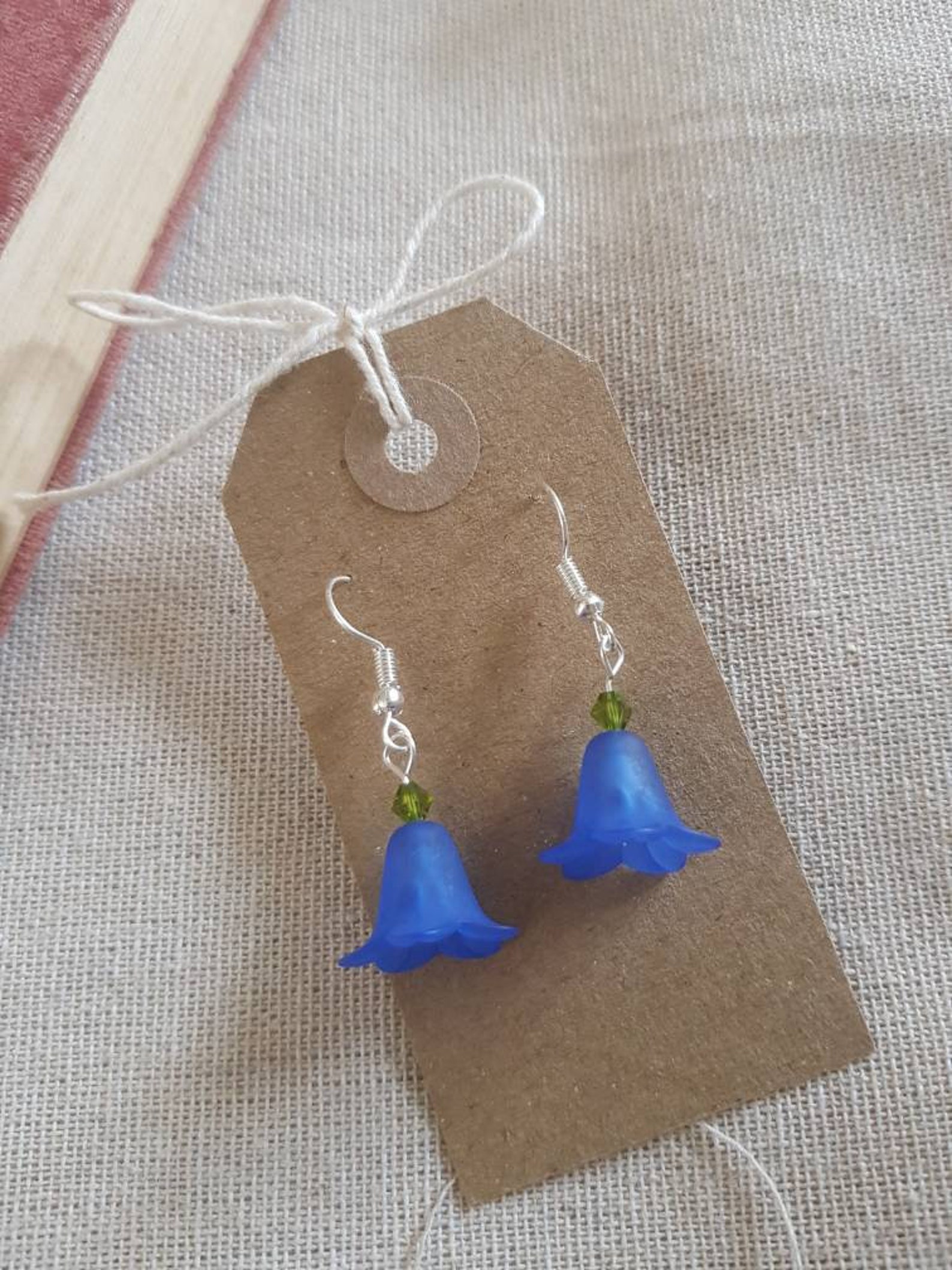 Snowdrop/bluebell Earrings Snowdrops Earring Bluebell - Etsy