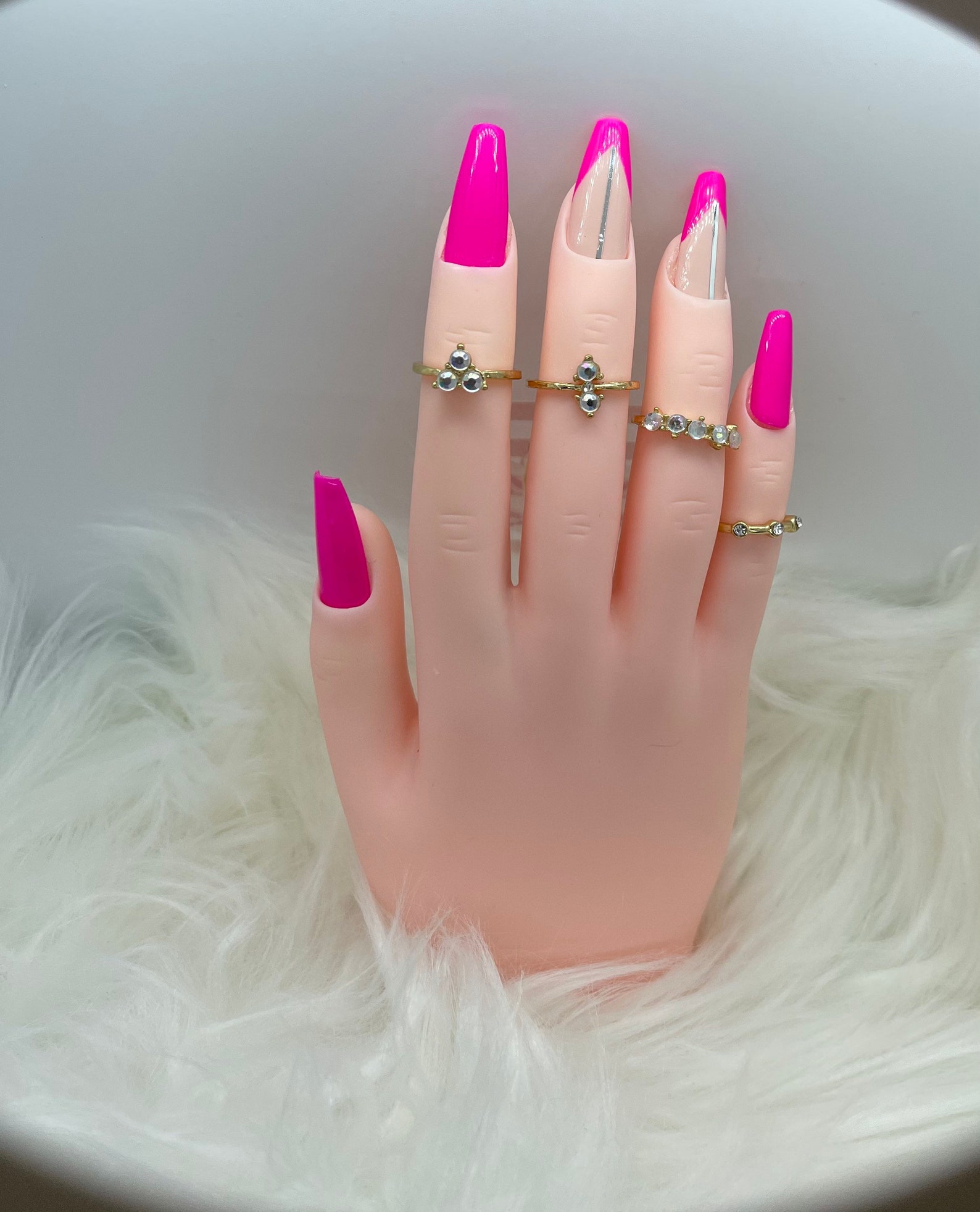 Sex Pink Press On Nailshandmade Nail Artfalse Nailsglue On Etsy