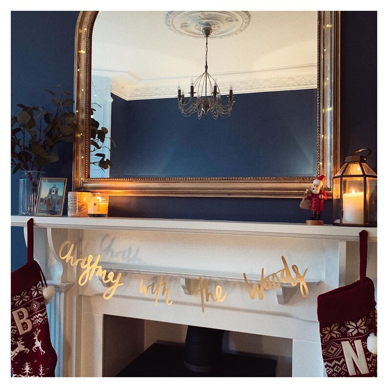 Custom Christmas Garland Personalised Holiday Decor Family | Etsy