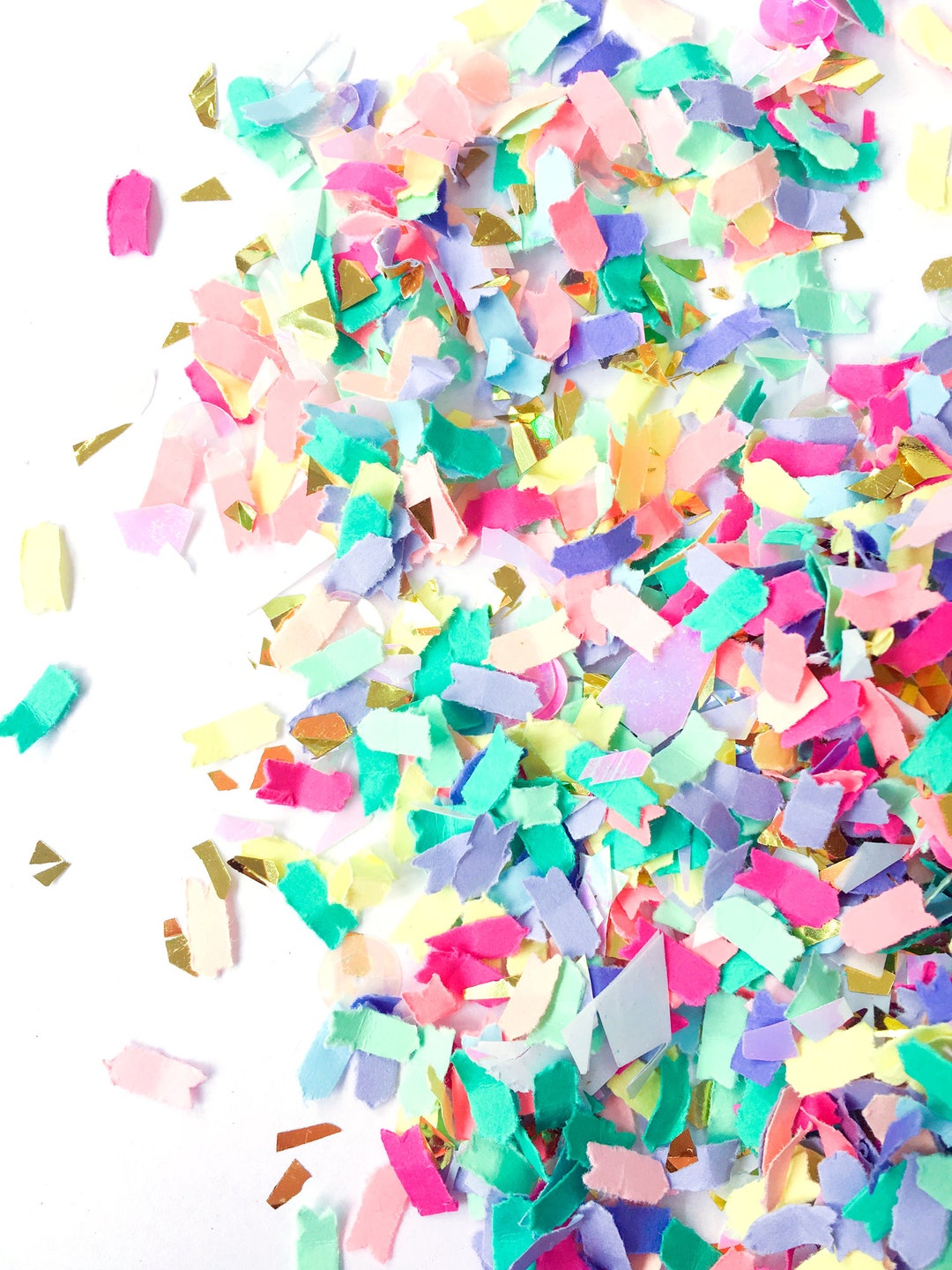 Pastel Confetti Mix – 'island Punch' Pastel Rainbow Confetti for ...