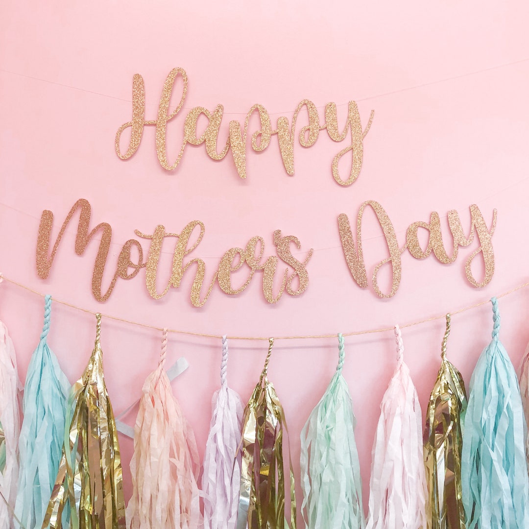 Happy Mother’s Day Banner - Mother’s Day Decoration - Mother’s Day Room ...