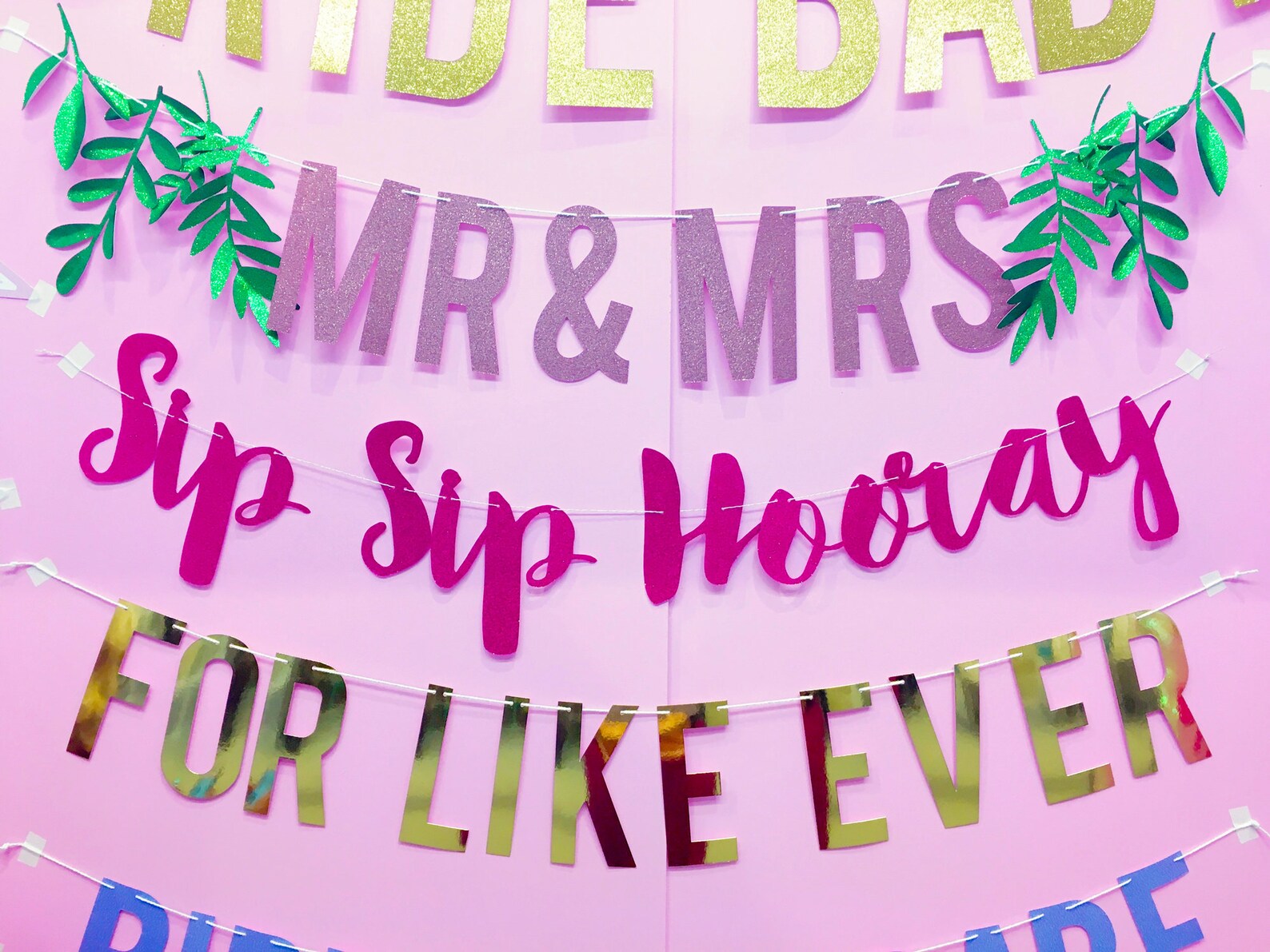 Custom Script Wedding Banner | Etsy