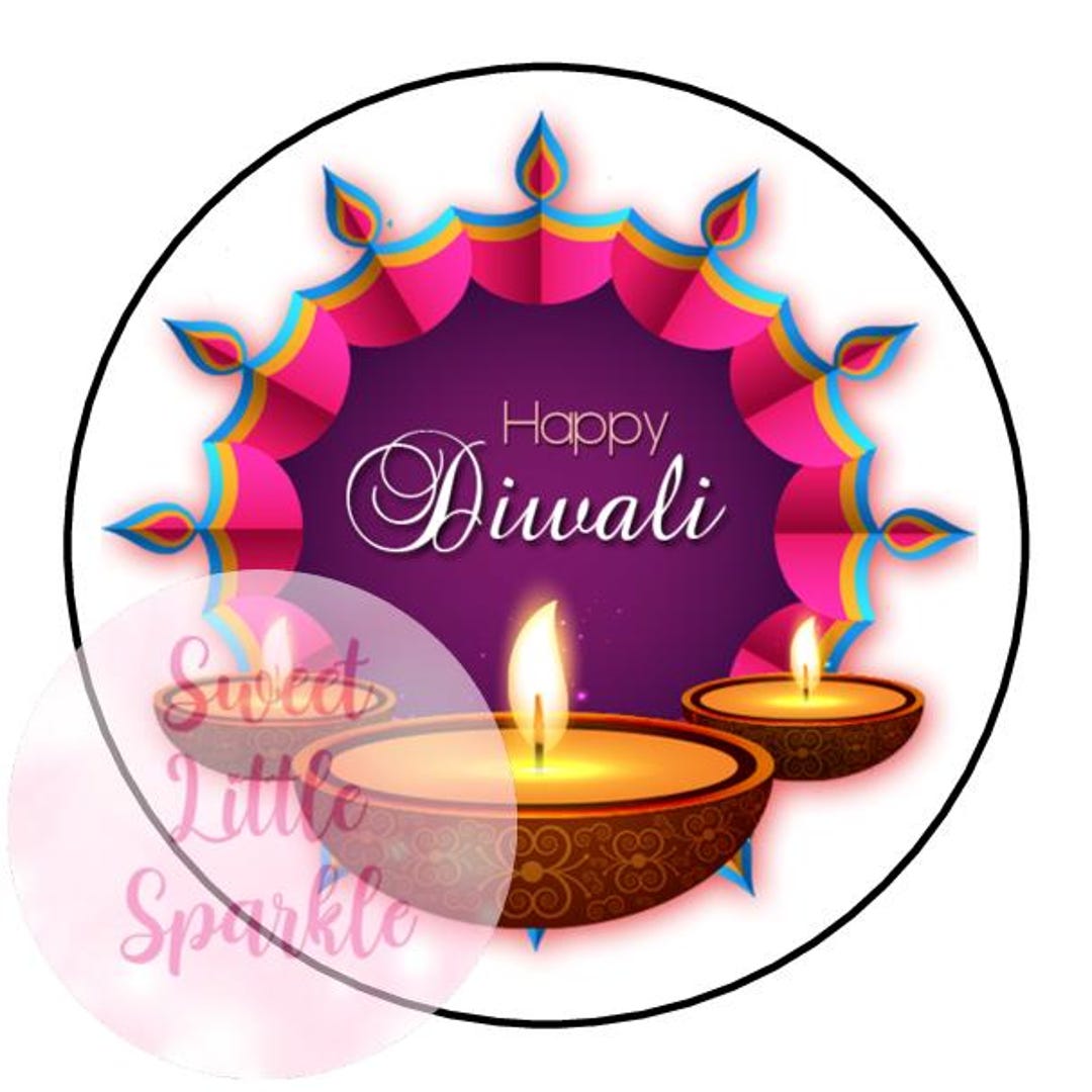 Happy Diwali Deepavali Dipavali Party Festival Sikh Hindu Sticker ...