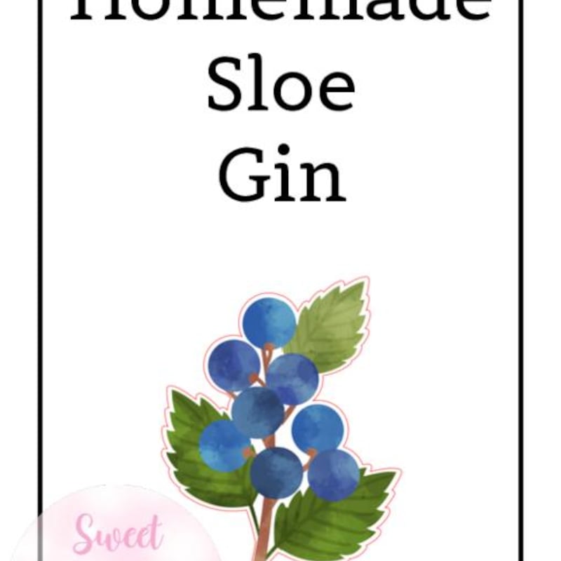 Labels for Sloe Gin - Etsy UK