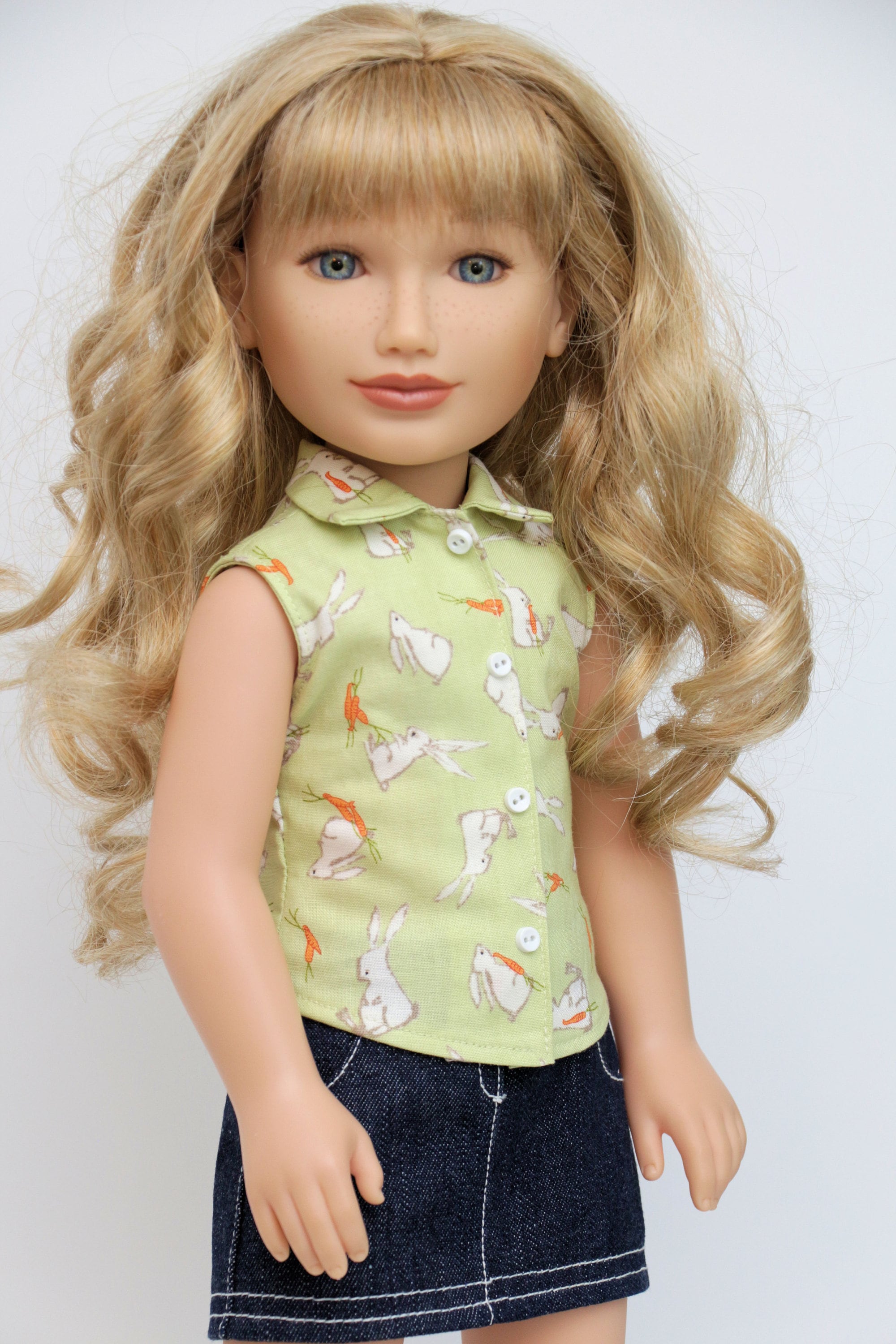 PDF Doll Clothes Pattern - Noodle Clothing "let's Chat" - Sleeveless ...