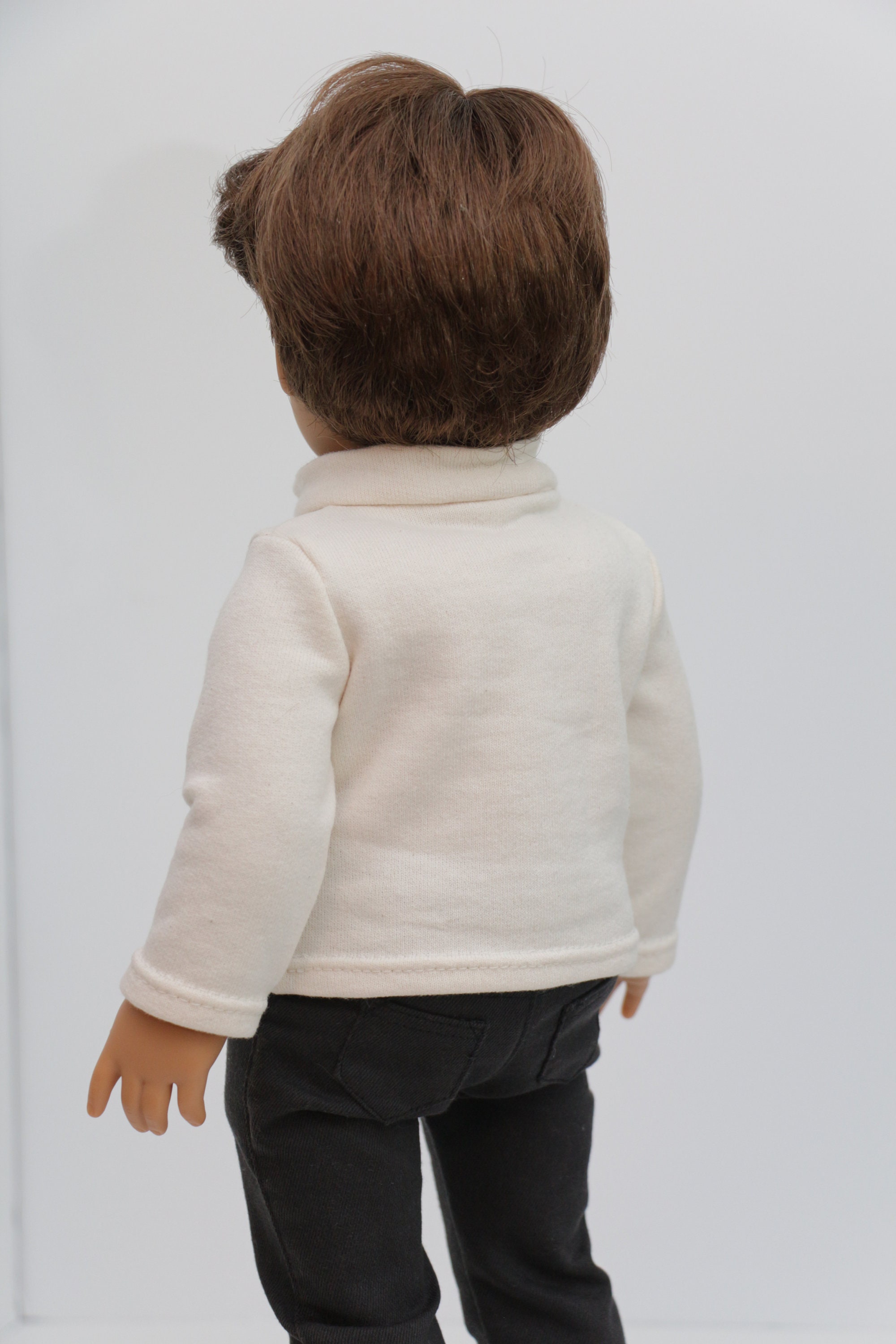 PDF Doll Clothes Pattern - Noodle Clothing - Half Zip Prince Pullover ...