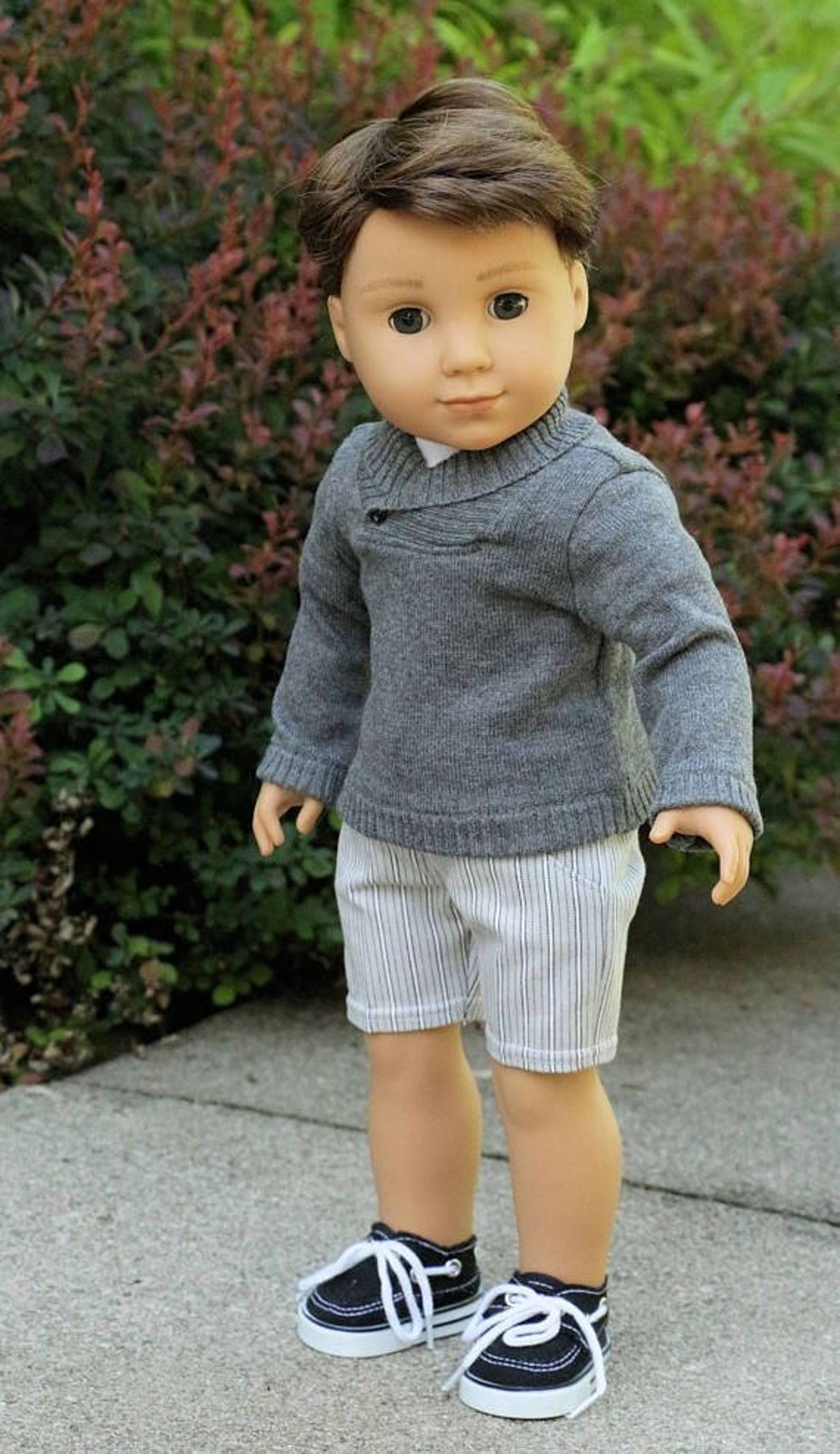 18 Inch Boy Doll Clothes PDF Pattern. Noodle Clothing "shawl Collar ...