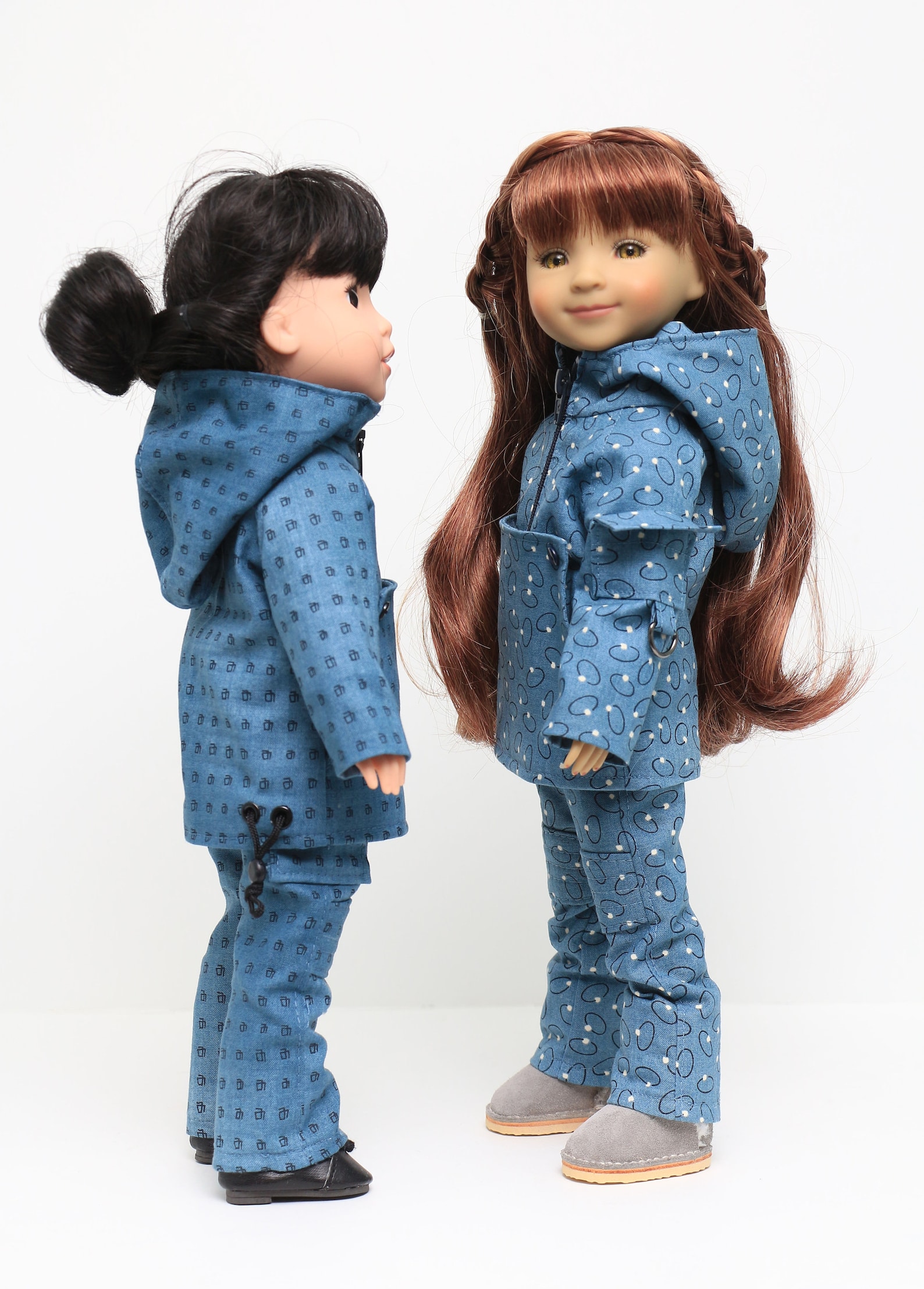 PDF Doll Clothes Pattern - Noodle Clothing "cold Winter Noses Snow Suit ...
