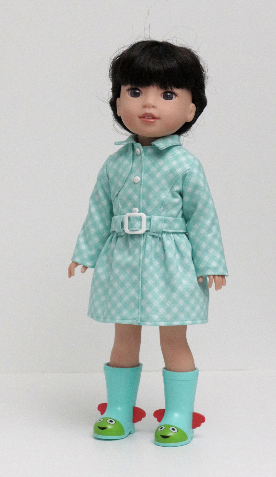 PDF Doll Clothes Pattern - Noodle Clothing Story Weather Trench Coat ...