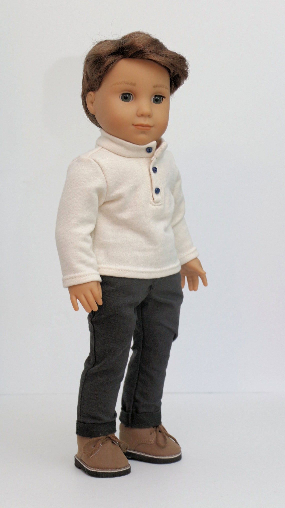 PDF Doll Clothes Pattern Noodle Clothing Half Zip Prince - Etsy