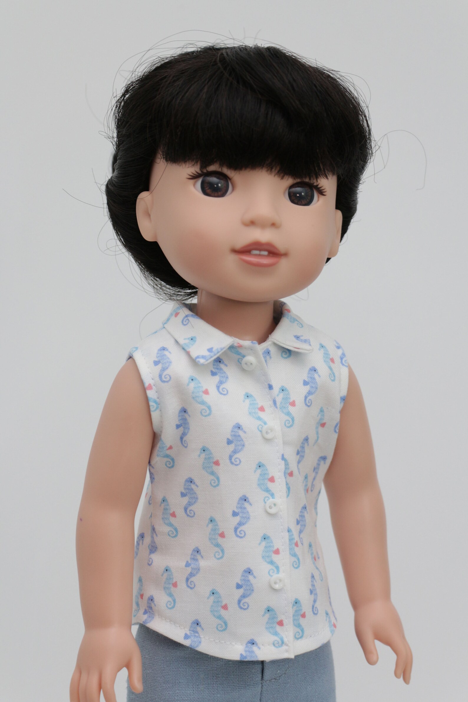 PDF Doll Clothes Pattern - Noodle Clothing "let's Chat" - Sleeveless ...