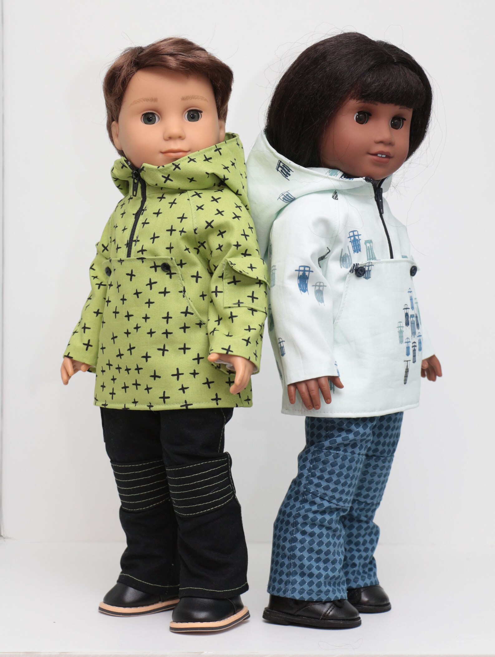 PDF Doll Clothes Pattern - Noodle Clothing "winter Bundle" for 18 Inch ...