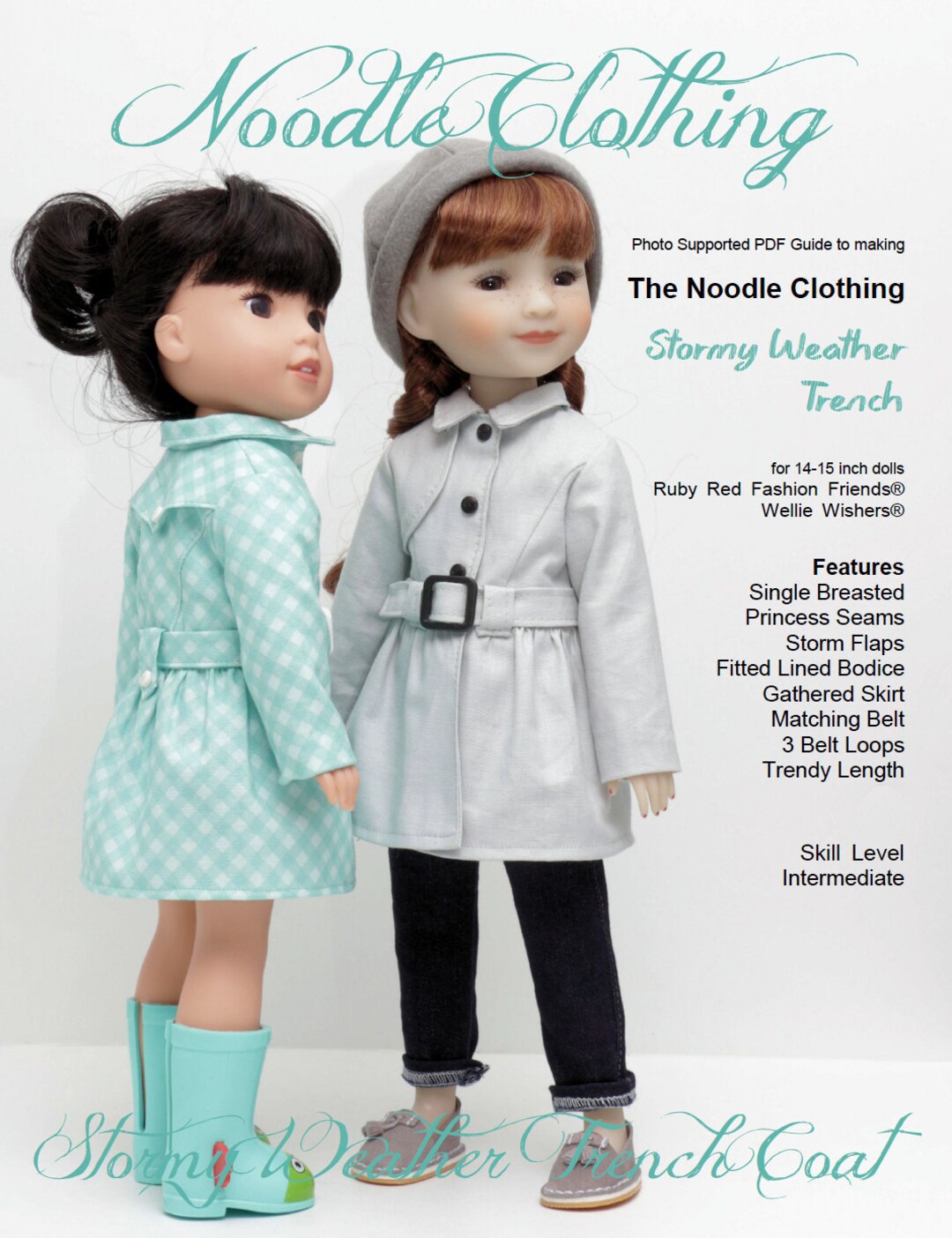 PDF Doll Clothes Pattern Noodle Clothing Story Weather - Etsy