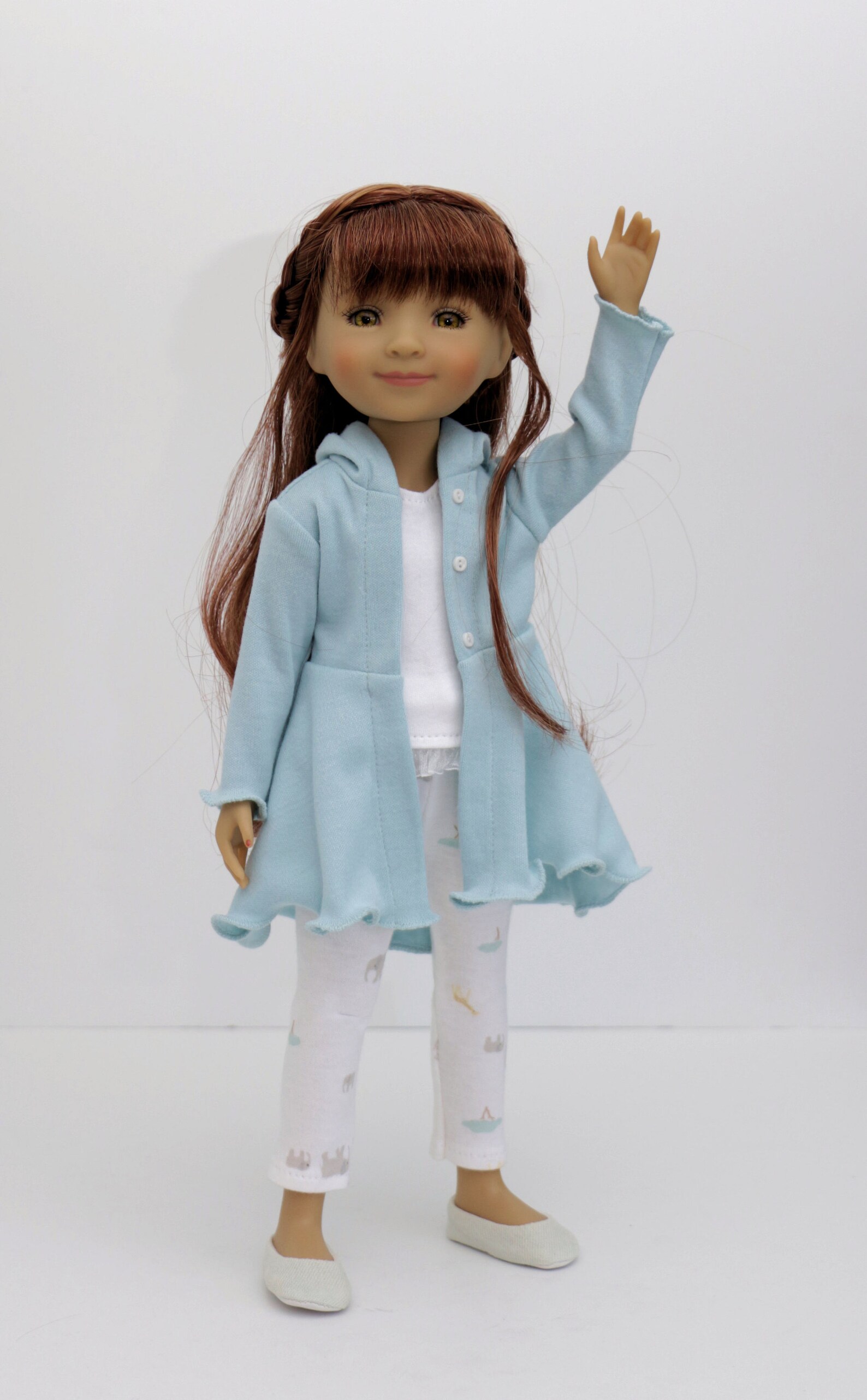 PDF Doll Clothes Pattern- Noodle Clothing Hyde Park Hoodie for 15 Inch ...