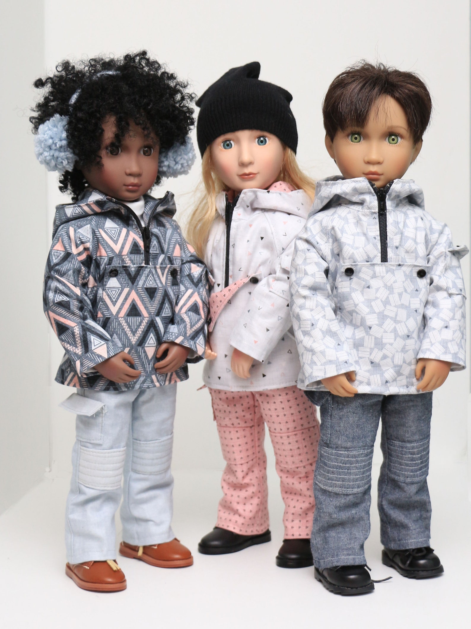 PDF Doll Clothes Pattern - Noodle Clothing "cold Winter Noses Snow Suit ...