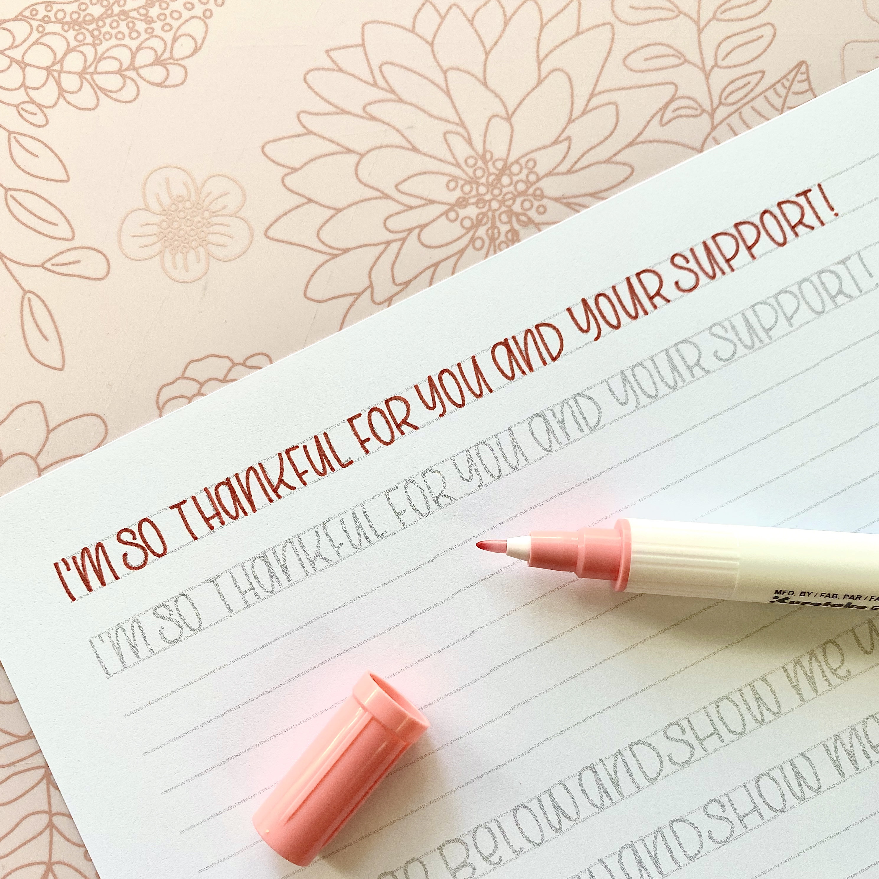 Handwriting Practice Workbook - Cute Handwriting Practice - Fancy ...