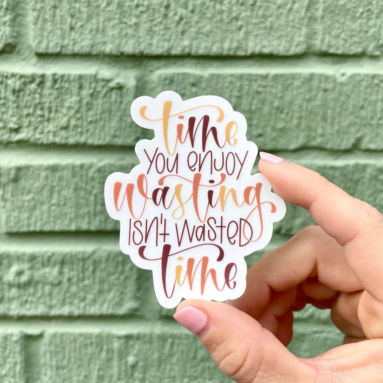 Sticker Time Management Sticker Quote Sticker Waterproof | Etsy