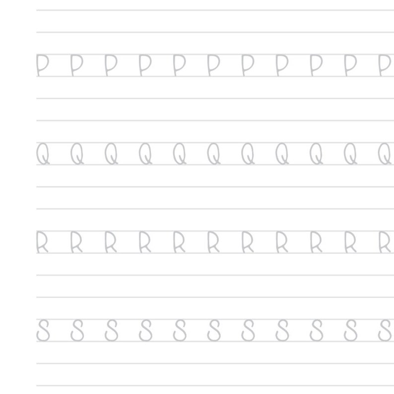 Handwriting Practice Workbook - Cute Handwriting Practice - Fancy ...