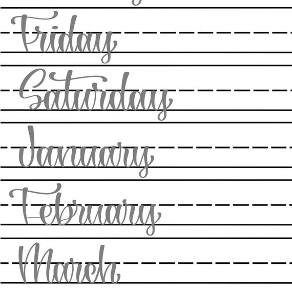 Bullet Journal Lettering Worksheet Bujo Guide | Etsy
