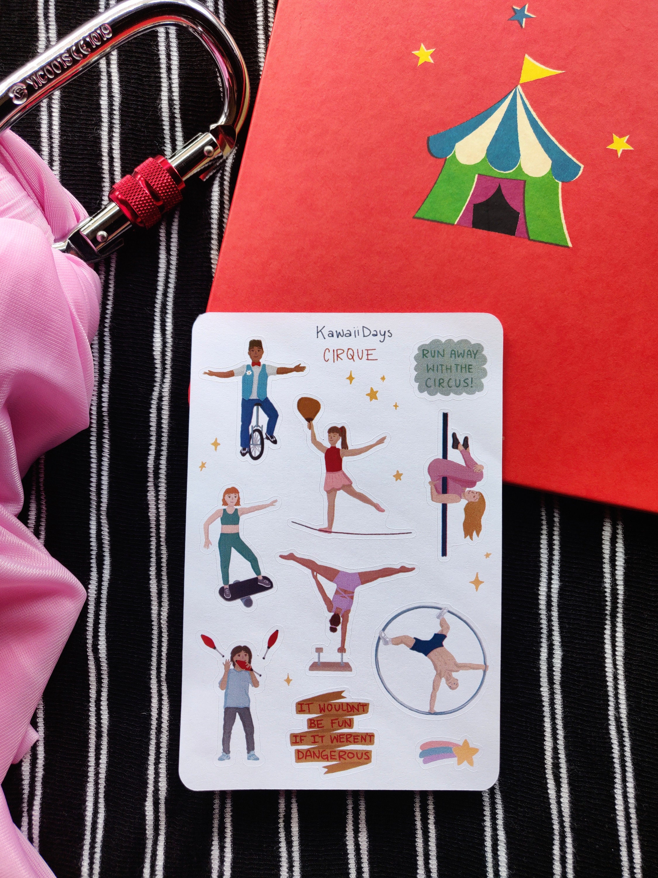Circus Stickers | Planner Stickers, Illustrated Stickers - Etsy
