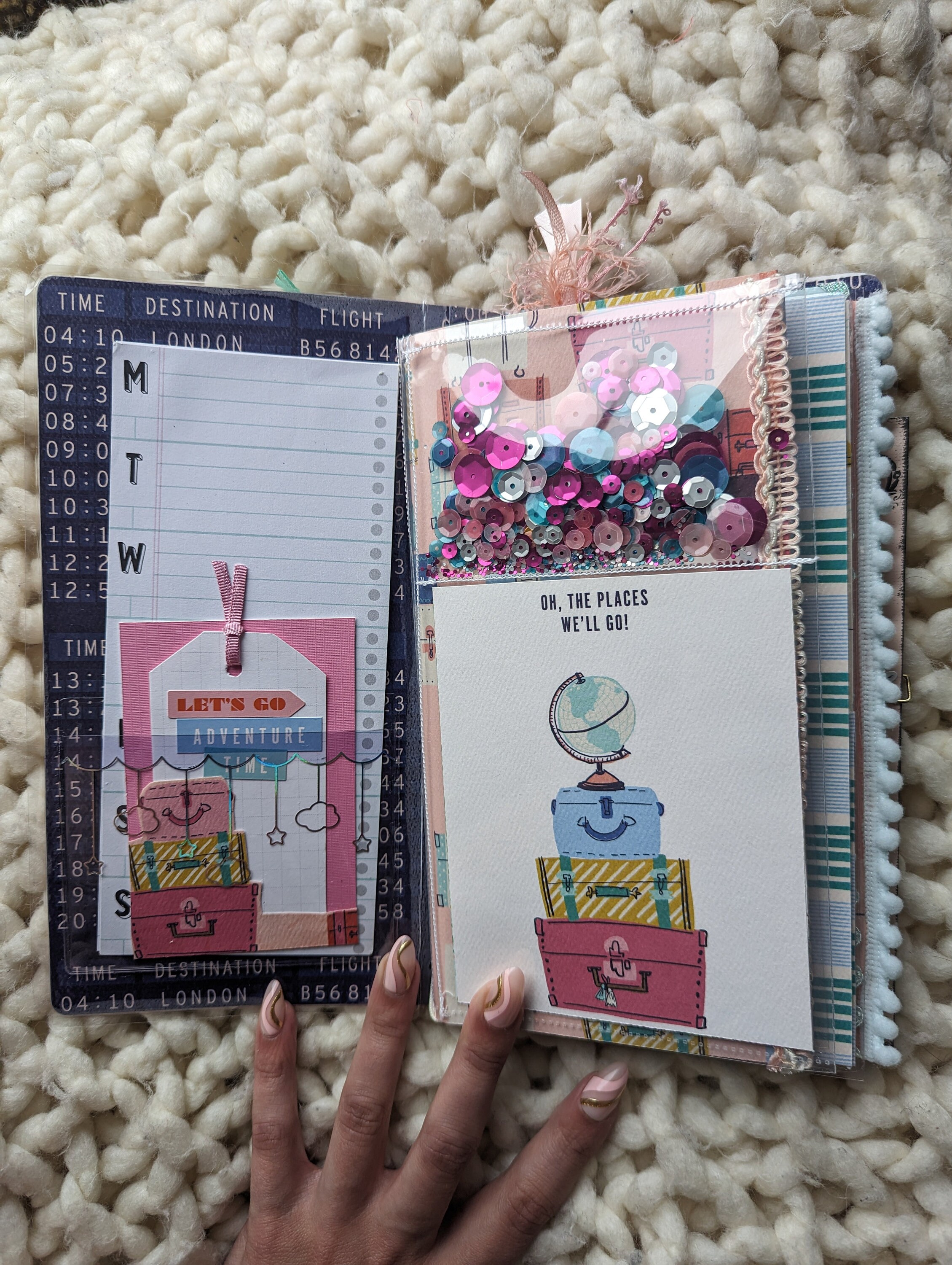 Large Traveler's Notebook | Travel Tags Planner/dot Grid Journal ...