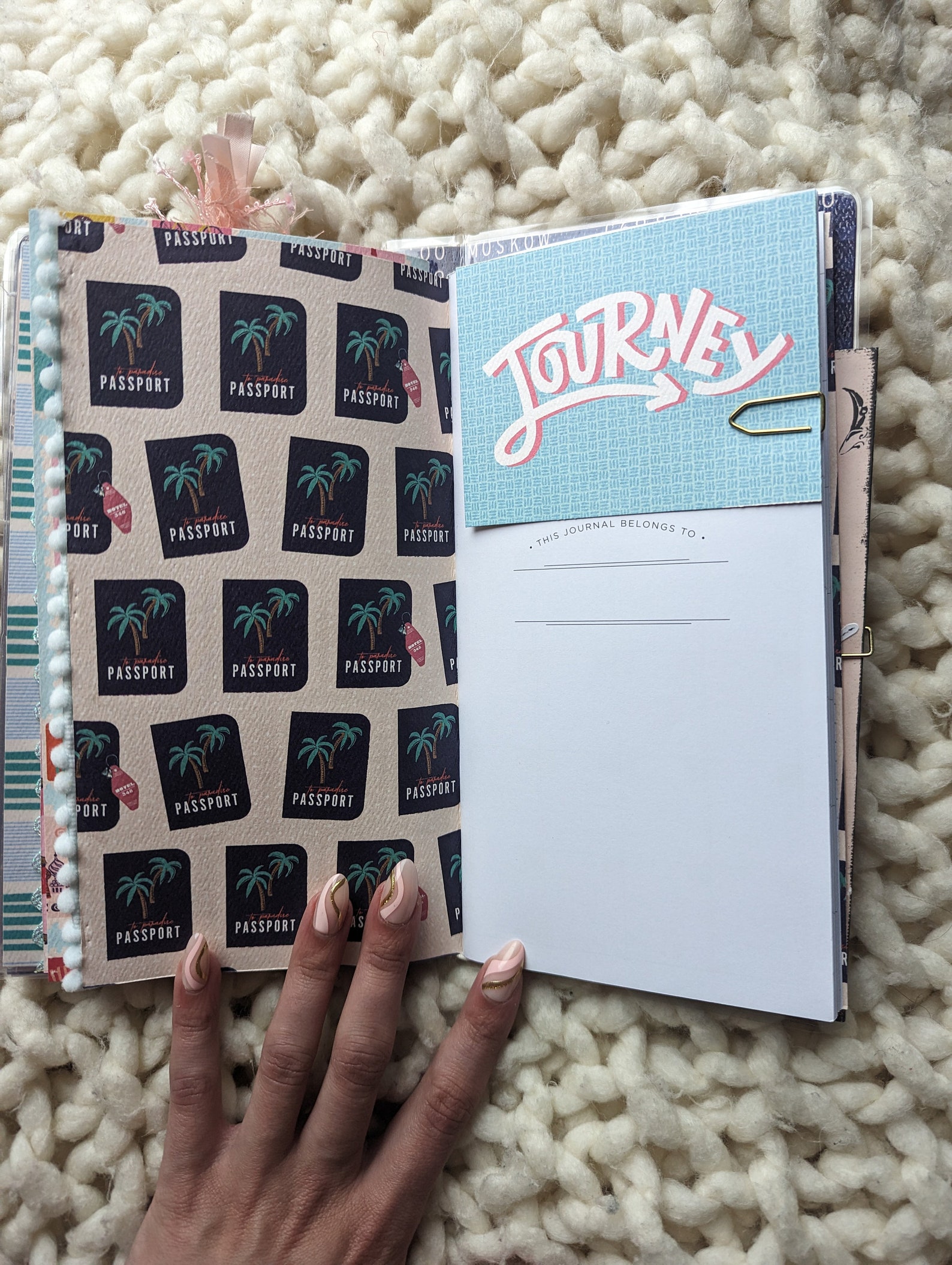 Large Traveler's Notebook | Travel Tags Planner/dot Grid Journal ...