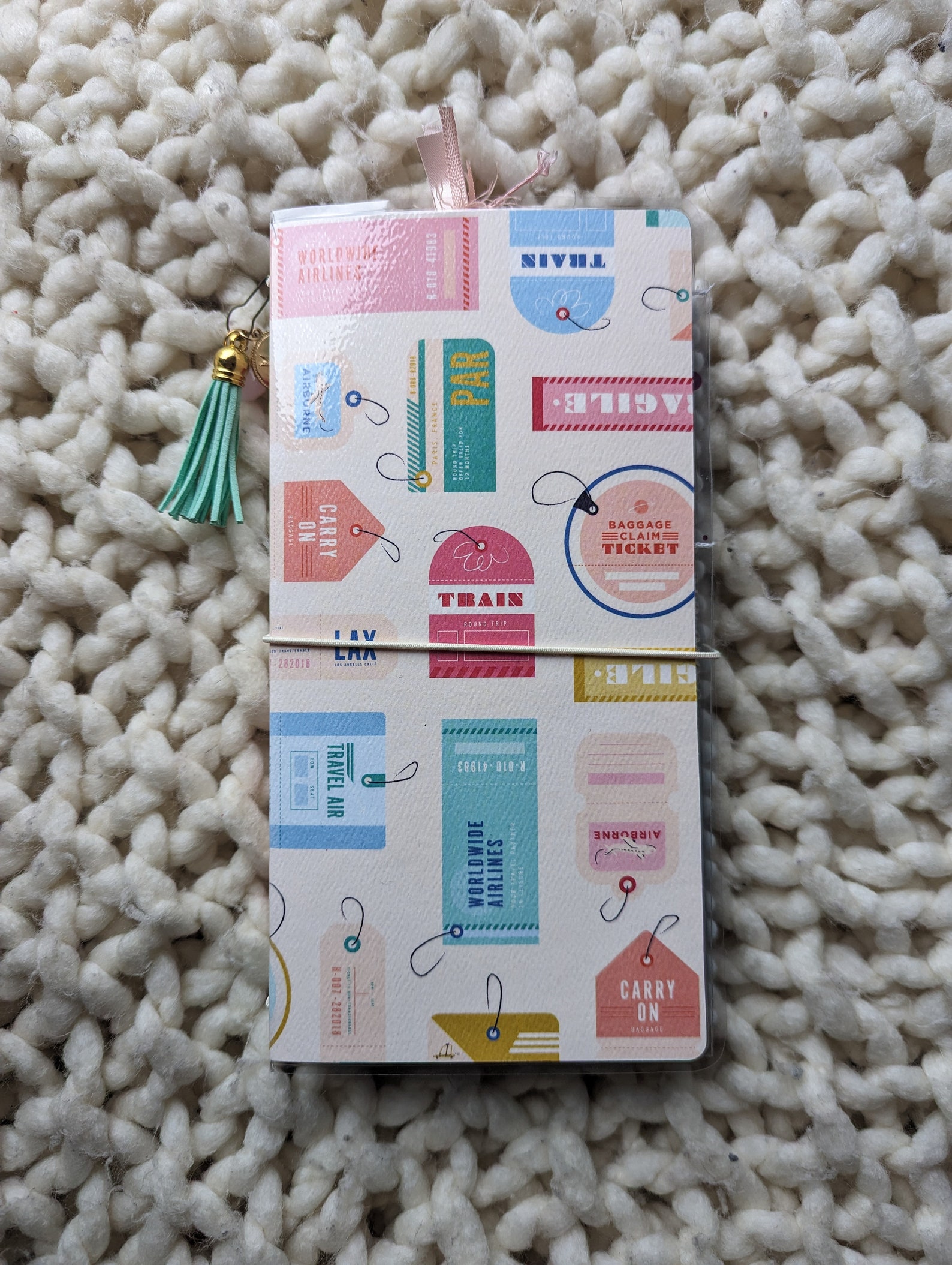Large Traveler's Notebook | Travel Tags Planner/dot Grid Journal ...
