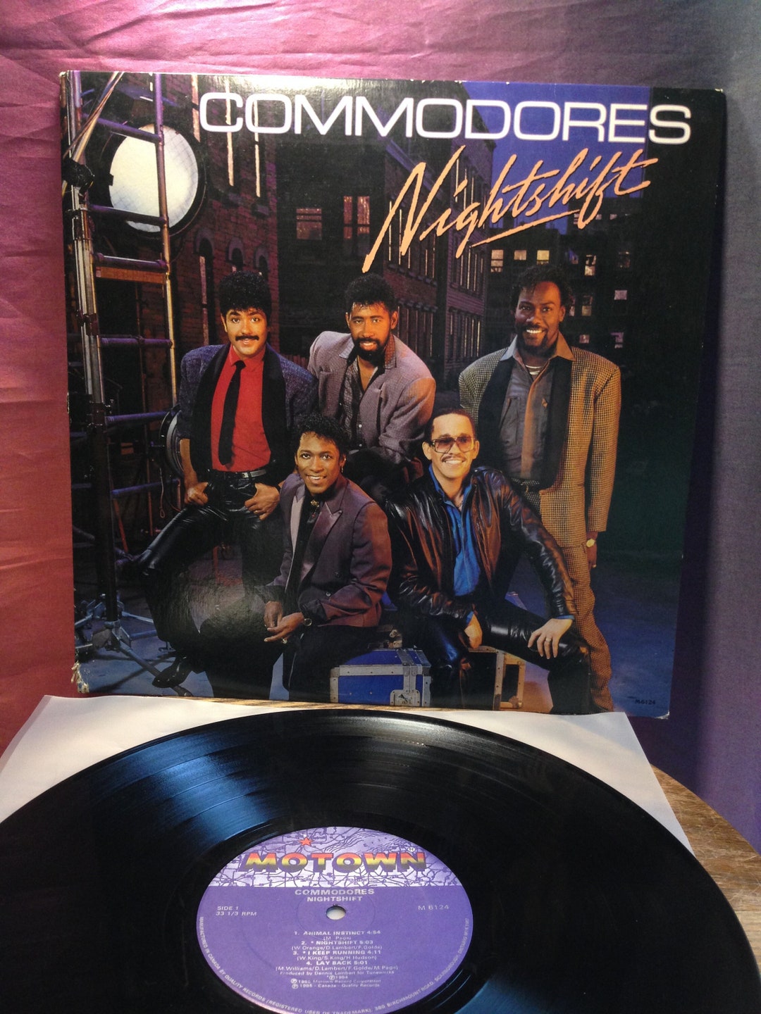 COMMODORES NIGHTSHIFT 1985 L P. Vinyl Excellent, Tested. Jacket VG [one ...