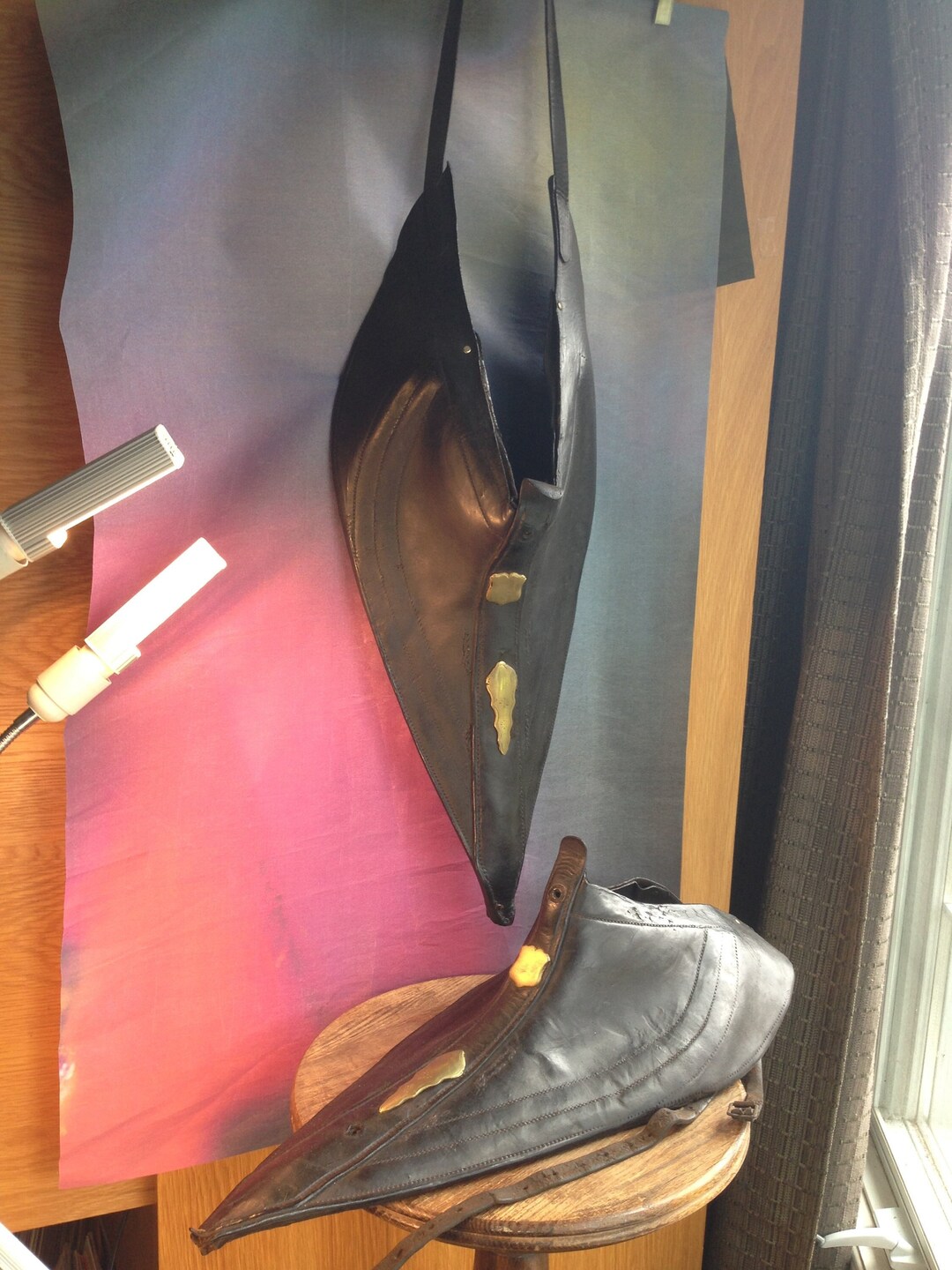 Antique Draft Horse HAMES COVERS, Parade/ SHOW Wear. Very Heavy Leather ...