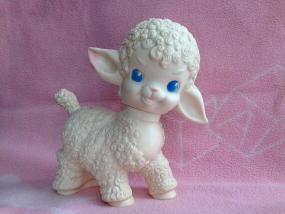 BABY'S SQUEAKY LAMB is Mid-century Made by Viceroy | Etsy