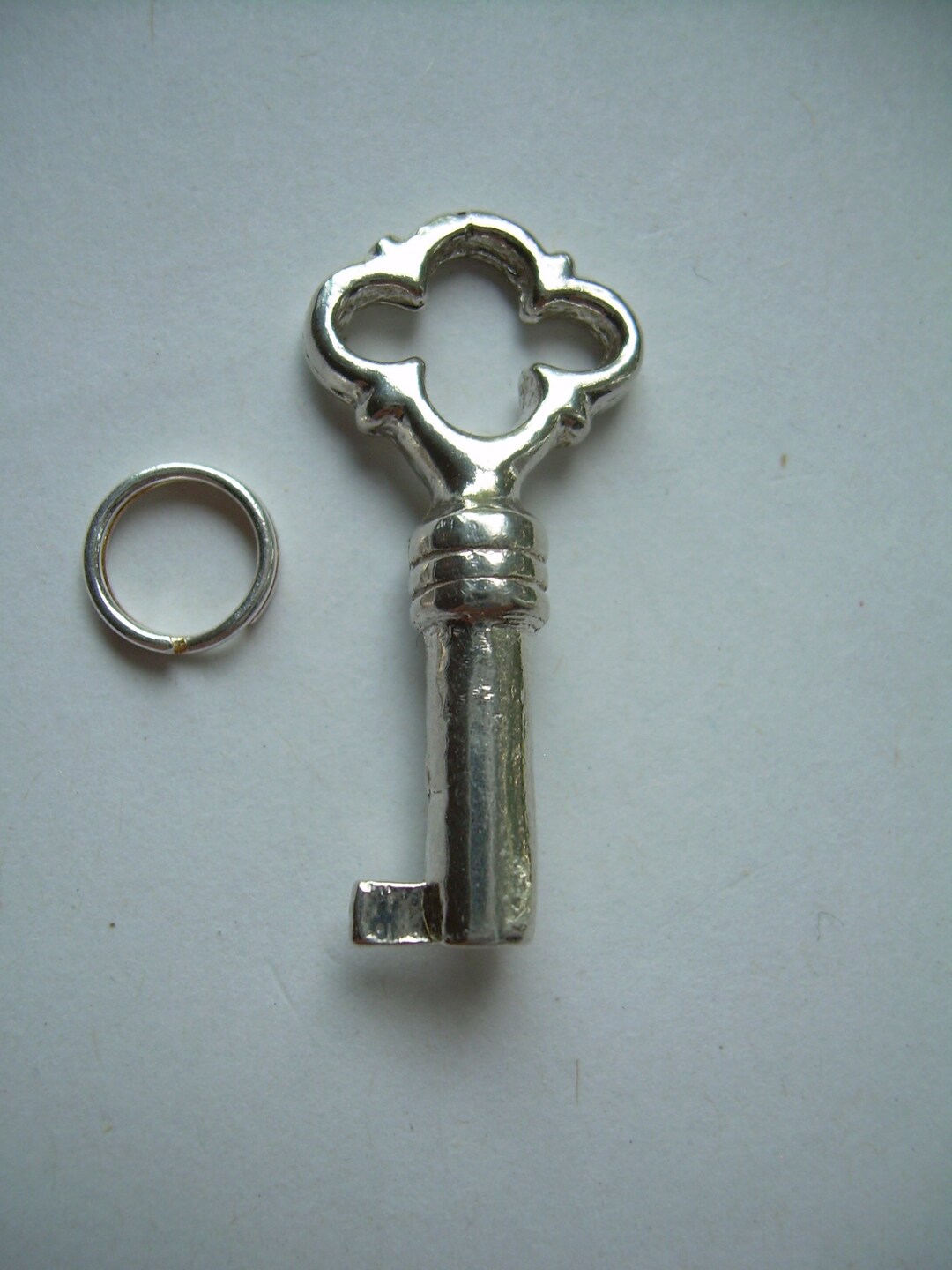 STERLING Silver KEY PENDANT is Exact Replica of an Actual Antique Key ...