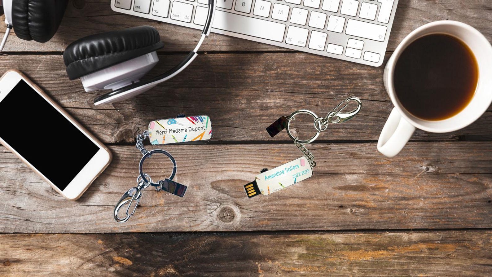 USB Flash Drive Keychain "thank You" Custom 16GB – A Thoughtful Teacher ...