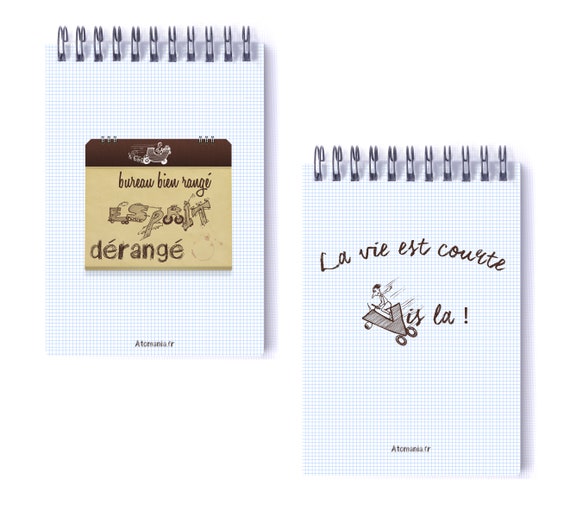 Atomania Spiral Notebook: Tidy Desk Disturbed Mind 10.5 X | Etsy
