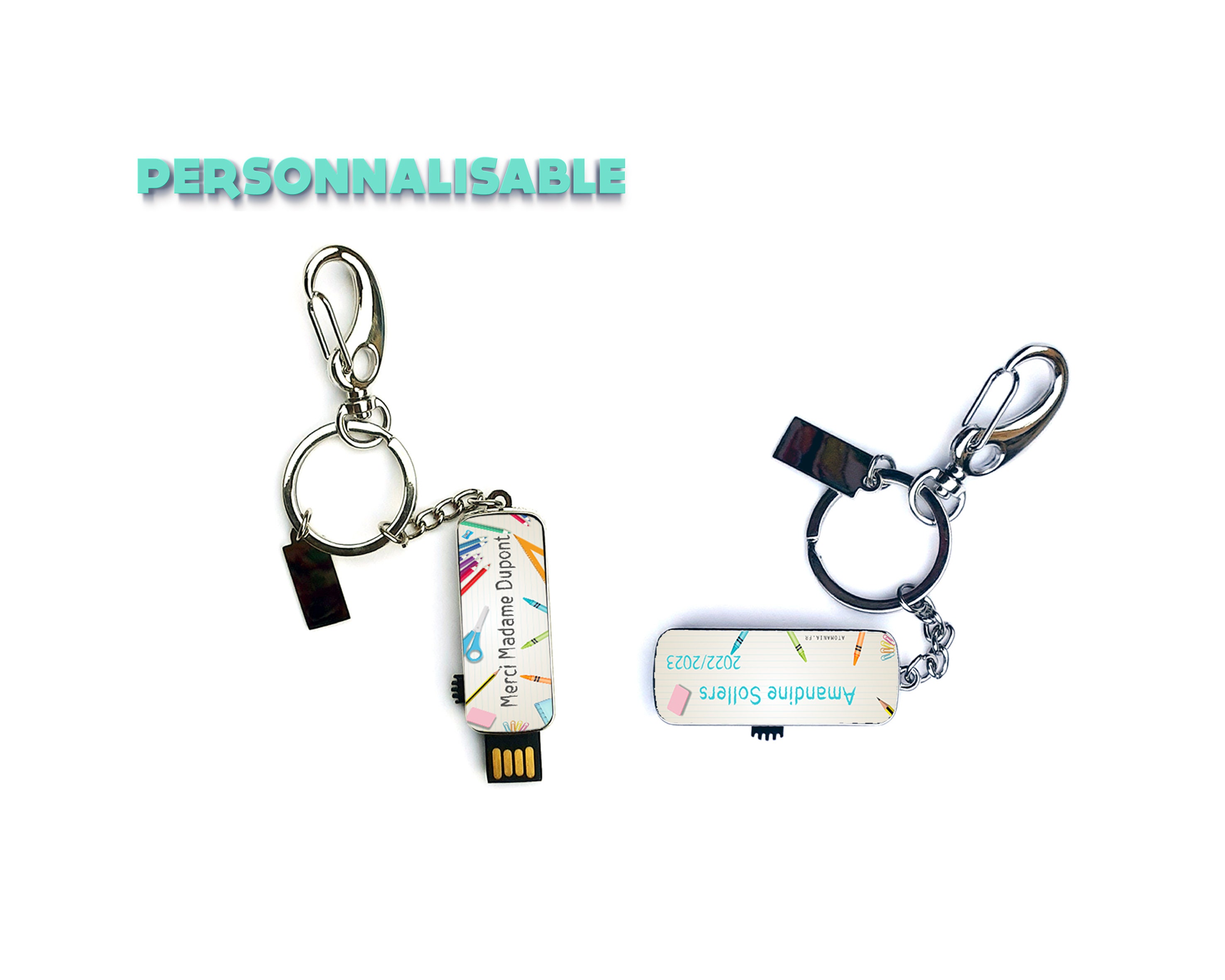 USB Flash Drive Keychain "thank You" Custom 16GB – A Thoughtful Teacher ...