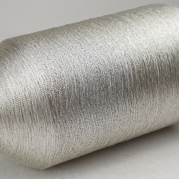 Silver Metallic Yarn - Etsy