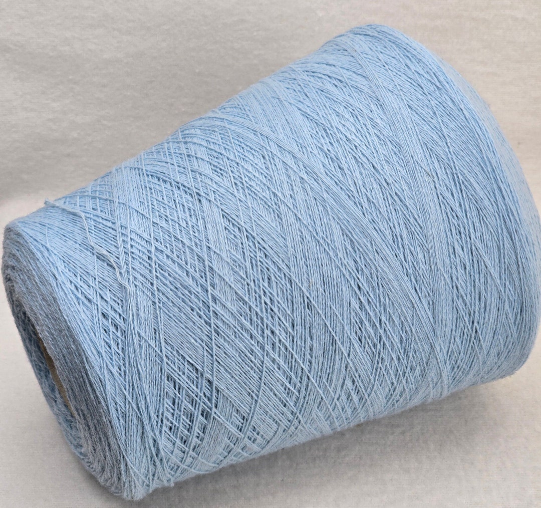 490 G 100% Cashmere Yarn GP 169.00 Euros/kg Nm 13/2 Light Blue Knitting ...