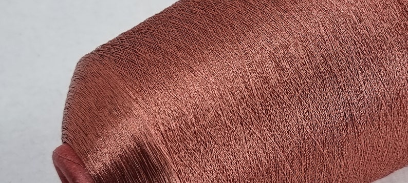 1 Spool 250 G Metallic Yarn LR Nm Copper 38.000 M/kg Round-yarn ...
