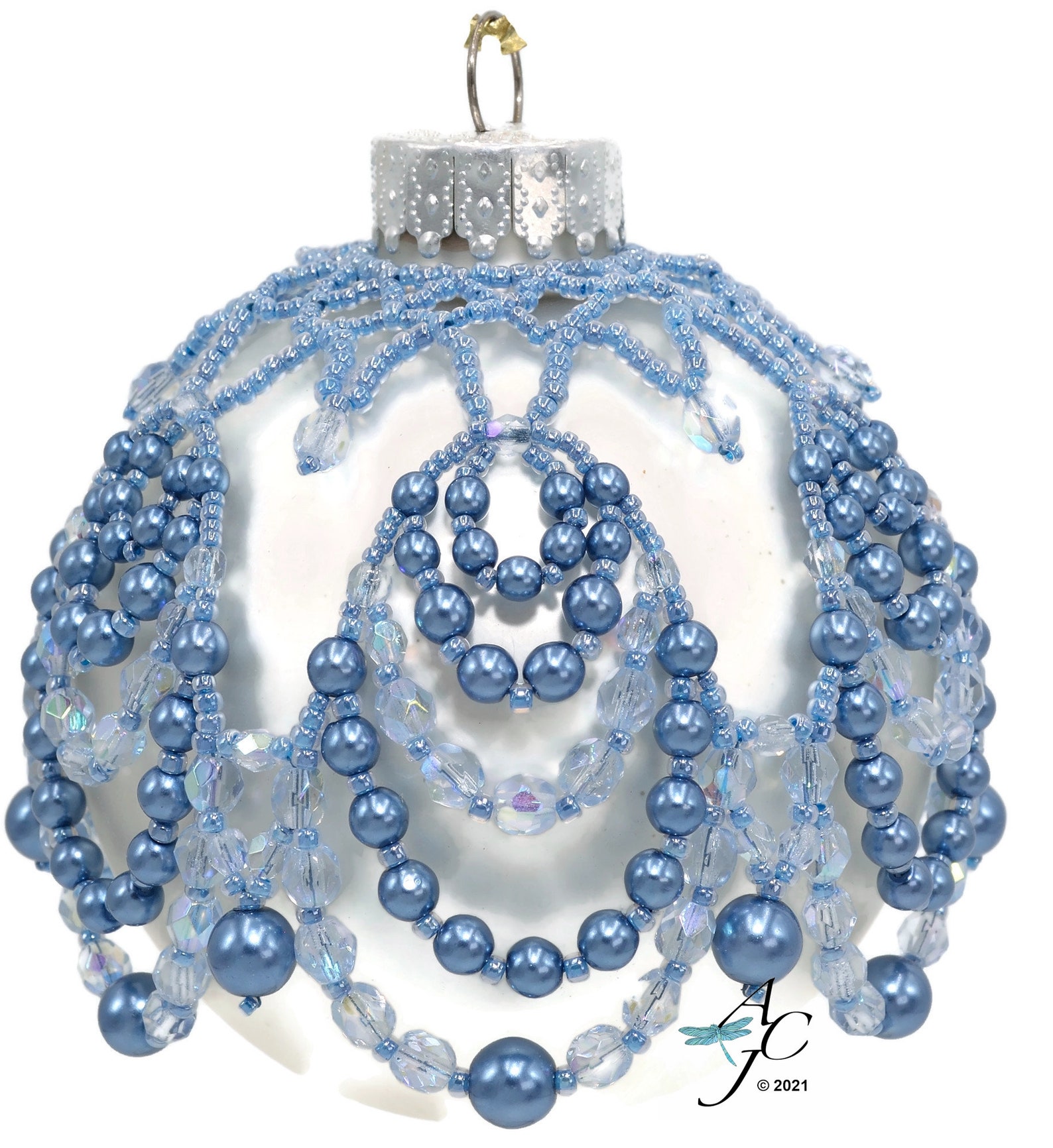 Left Handed - Romantic Swags of Pearls and Sparkly Fire-polish Loops ...