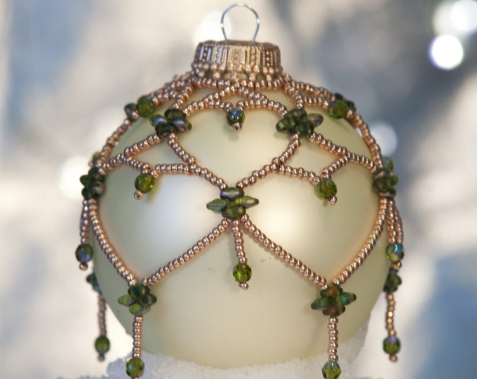 Easy Beaded Ornament Dripping With Swarovski Bicones or Czech Fire ...