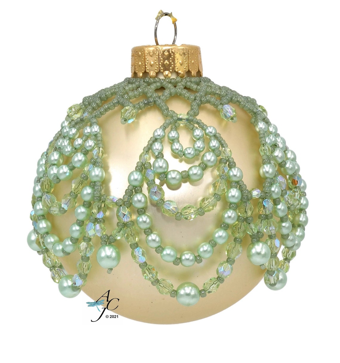 Left Handed - Romantic Swags of Pearls and Sparkly Fire-polish Loops ...